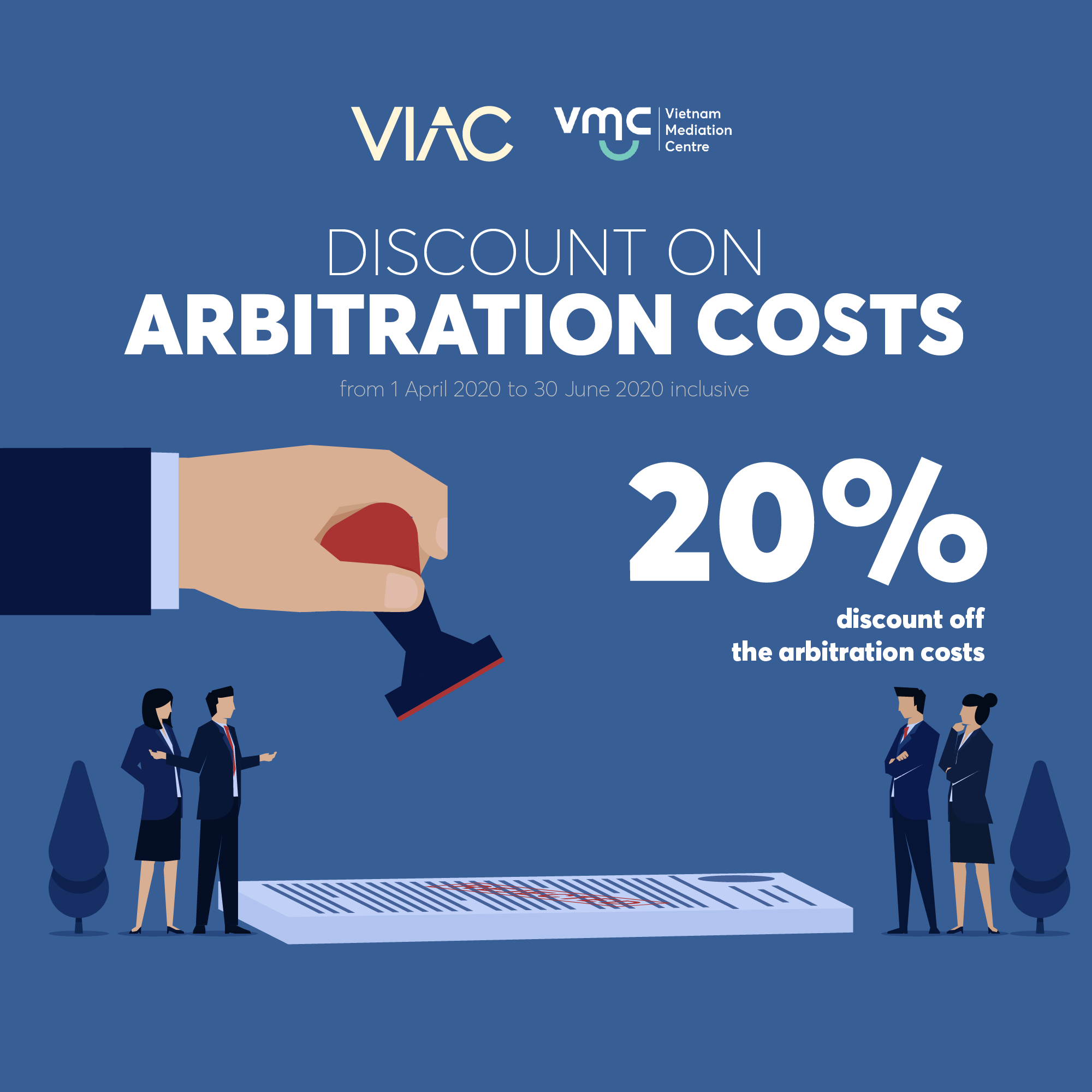 Discount on arbitration costs and mediation costs due to COVID-19 ...
